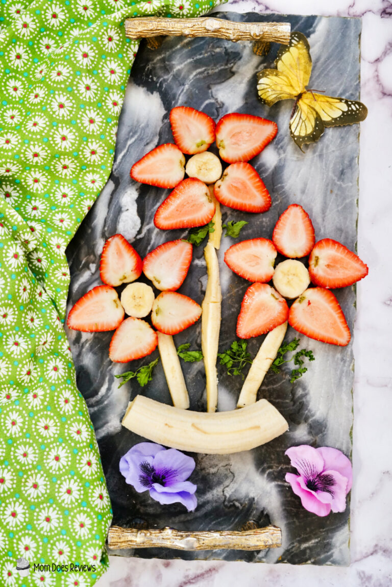 How to Make a Fruit Flower Tray - Mom Does Reviews