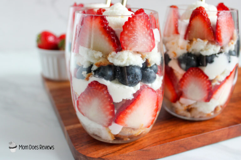 Red, White, and Blue Parfait Recipe - Mom Does Reviews
