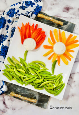 Flower Veggie Board Tutorial - Mom Does Reviews