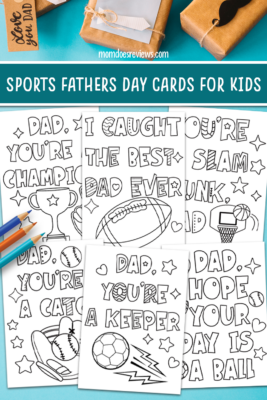 Sports-Themed Father's Day Cards #FreePrintable - Mom Does Reviews