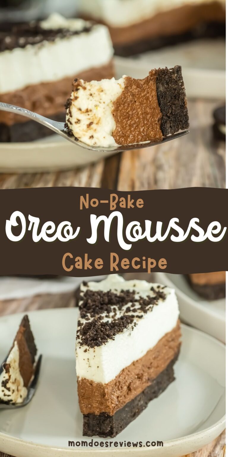 No-Bake Oreo Mousse Cake - Mom Does Reviews