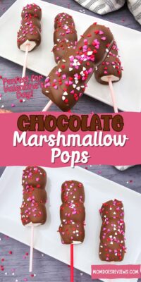 Easy Valentine's Day Chocolate Marshmallow Pops - Mom Does Reviews