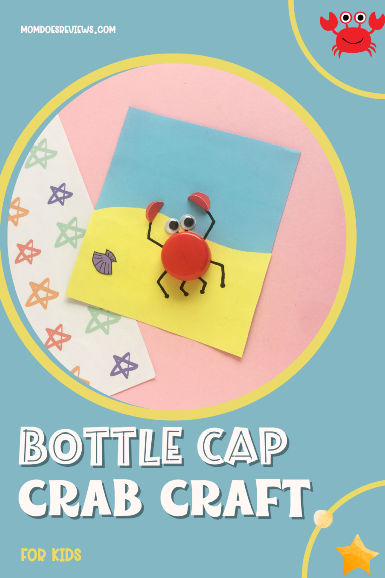 Bottle Cap Crab Craft for Kids - Mom Does Reviews