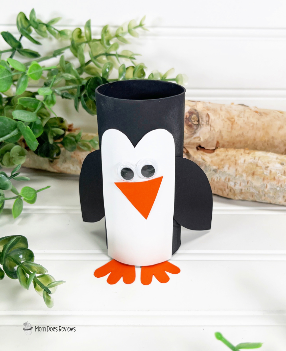 Penguin Craft for Kids- Made from TP Roll - Mom Does Reviews