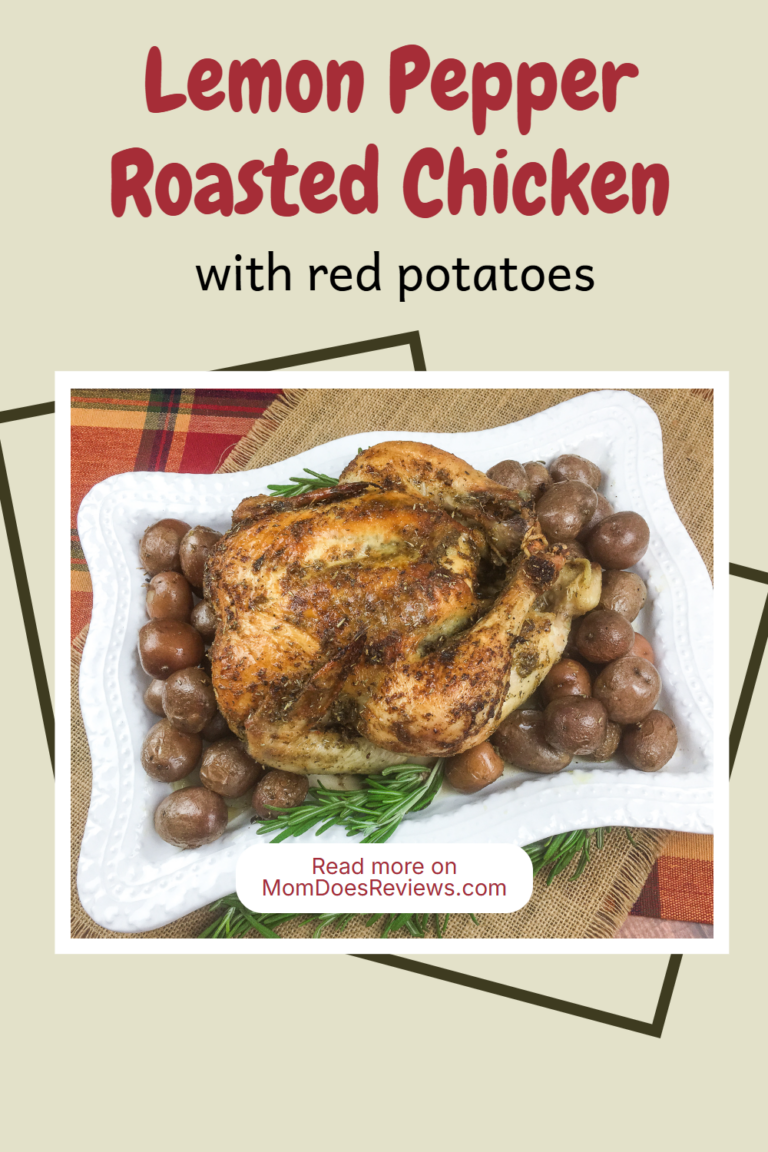 Lemon Pepper Roasted Chicken with Potatoes Recipe - Mom Does Reviews