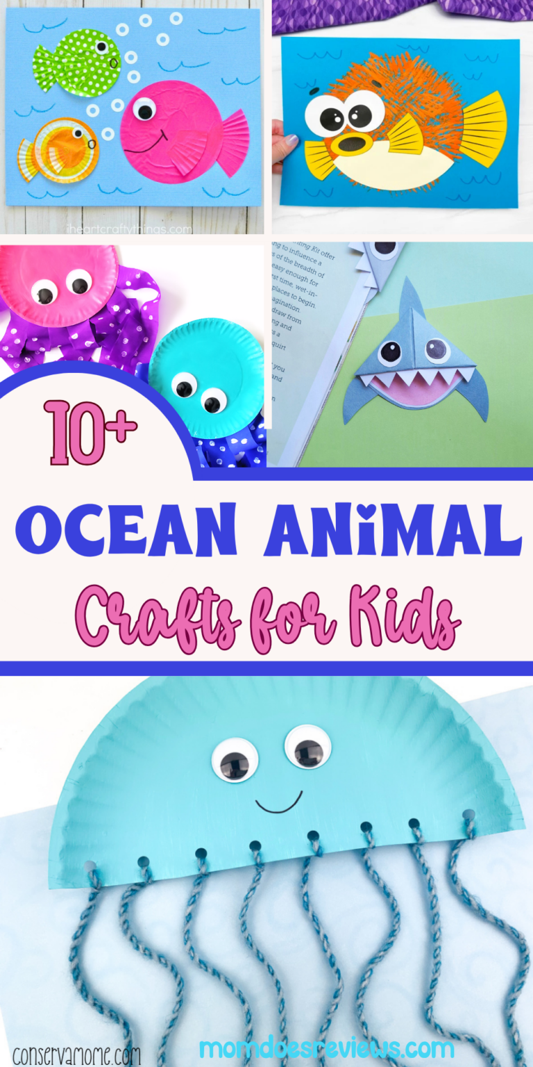 10+ Ocean Animals Crafts for Kids - Mom Does Reviews