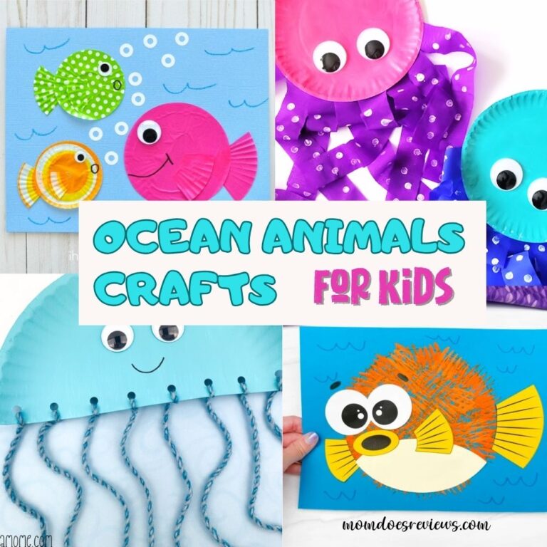 10+ Ocean Animals Crafts for Kids - Mom Does Reviews