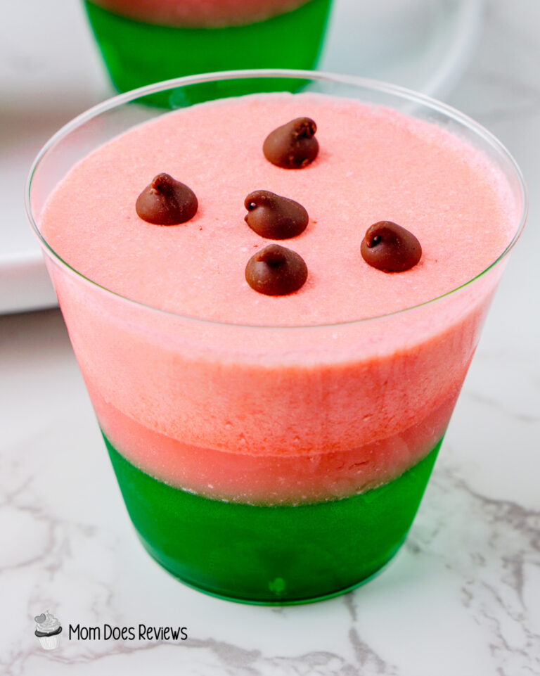 Watermelon Jello Magic Cups Recipe - Mom Does Reviews
