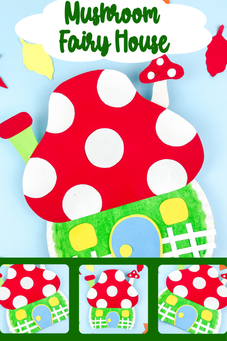 Mushroom Fairy House Tutorial- Paper Craft for Kids - Mom Does Reviews