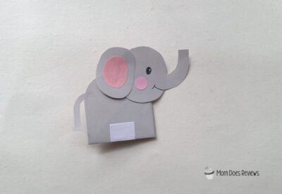 Papercraft Elephant Corner Bookmark - Mom Does Reviews