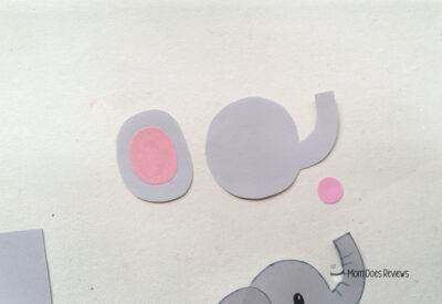 Papercraft Elephant Corner Bookmark - Mom Does Reviews