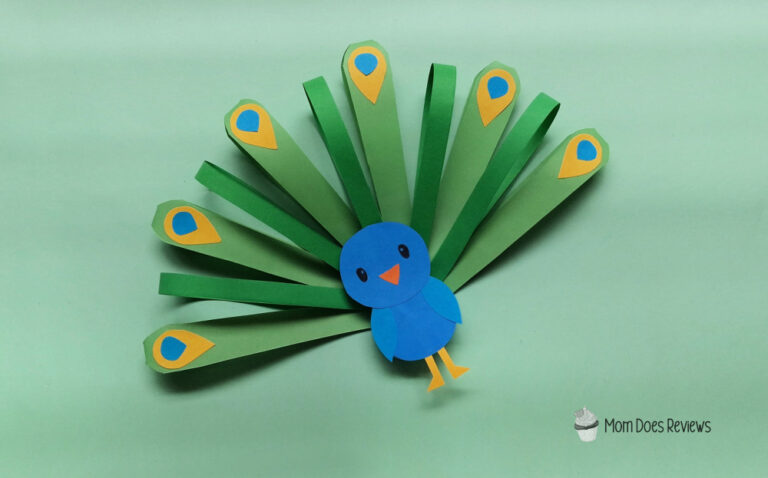 Make Your Own Papercraft Peacock - Mom Does Reviews