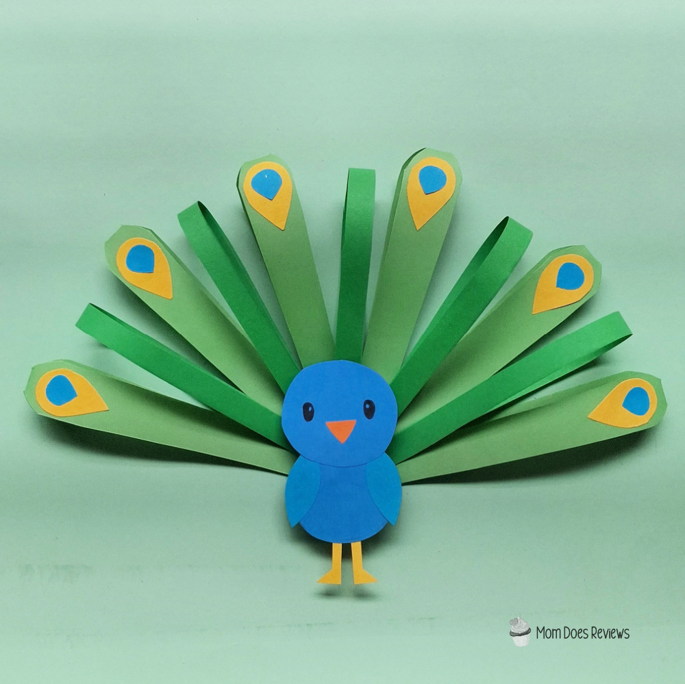 Make Your Own Papercraft Peacock - Mom Does Reviews