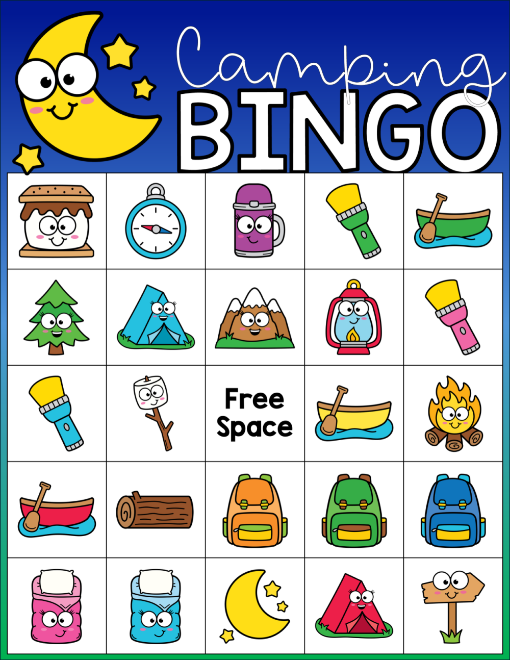 Camping Bingo- Free Printable - Mom Does Reviews