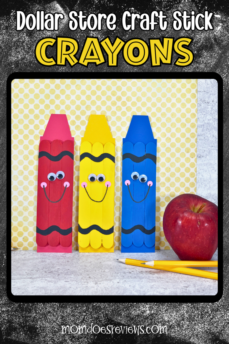 Dollar Store Craft Stick Crayons Tutorial - Mom Does Reviews