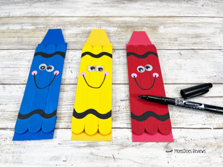 Dollar Store Craft Stick Crayons Tutorial - Mom Does Reviews