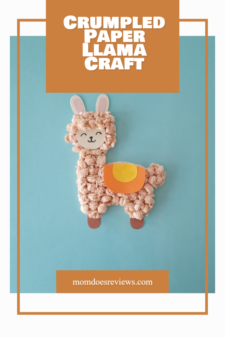 Crumpled Paper Llama Craft - Mom Does Reviews
