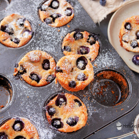 Muffin-Tin Blueberry Popovers - Mom Does Reviews
