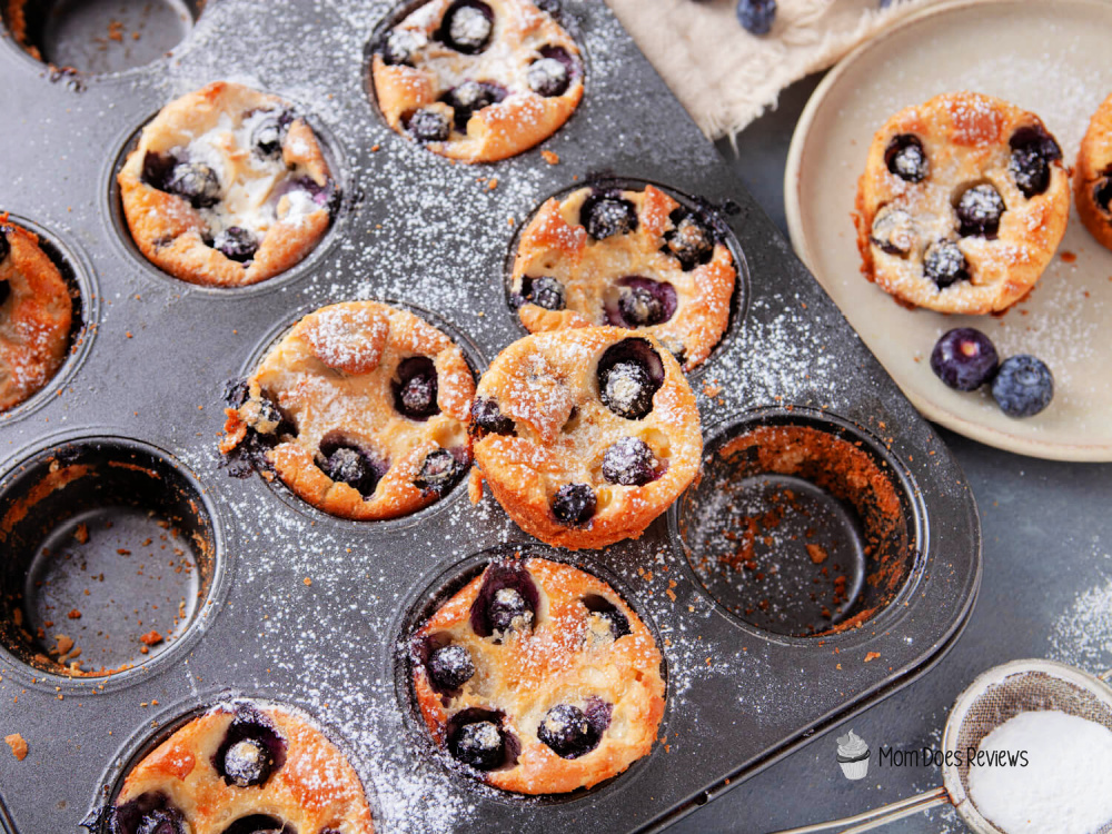 Muffin-Tin Blueberry Popovers - Mom Does Reviews