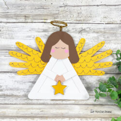 DIY Craft Stick Angel - Mom Does Reviews