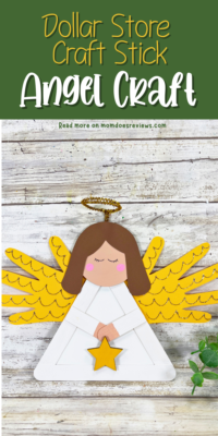 DIY Craft Stick Angel - Mom Does Reviews