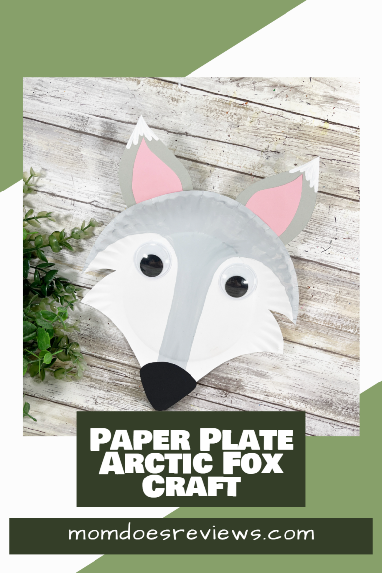 Paper Plate Arctic Fox Craft - Mom Does Reviews
