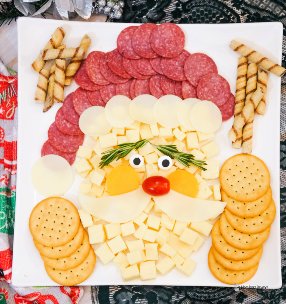 Make a Santa Cheese Plate - Mom Does Reviews