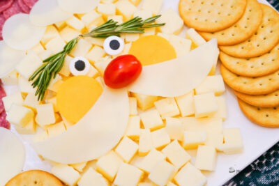 Make a Santa Cheese Plate - Mom Does Reviews