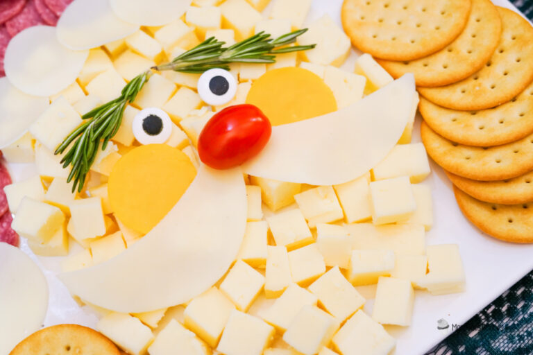 Make a Santa Cheese Plate - Mom Does Reviews