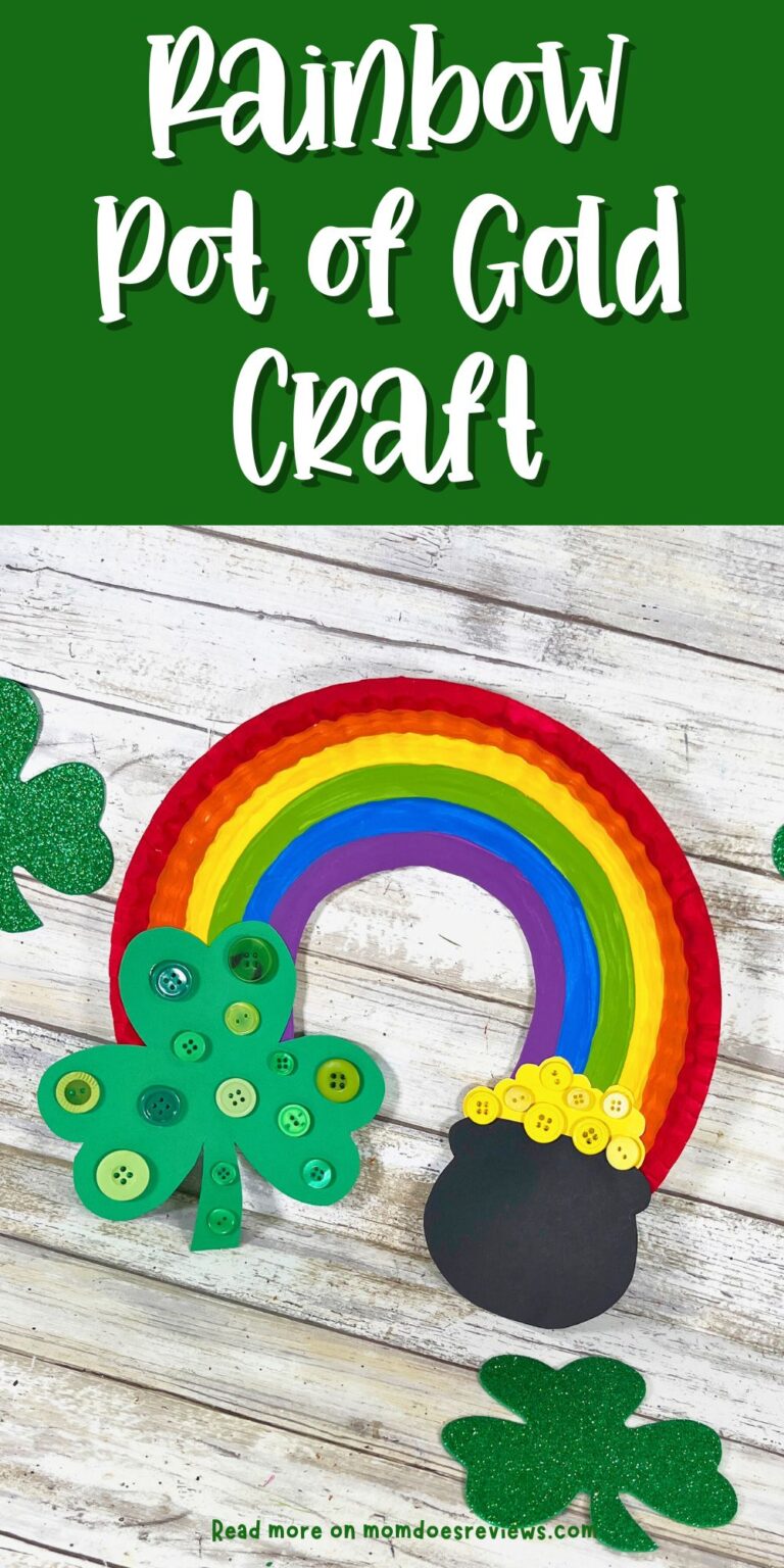 Rainbow Pot of Gold Paper Plate Craft - Mom Does Reviews