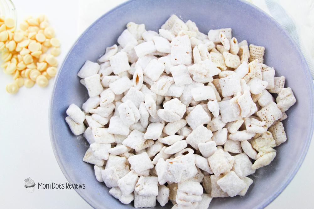 White Chocolate Muddy Buddies - Mom Does Reviews